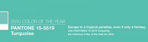 Next Week’s Challenge…”2010 Color of the Year: Turquoise”