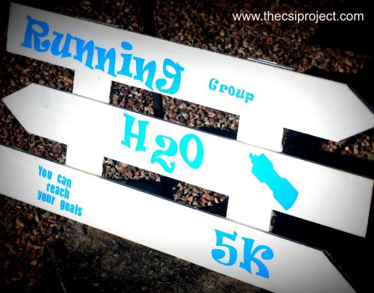 Running Group Wood Sign