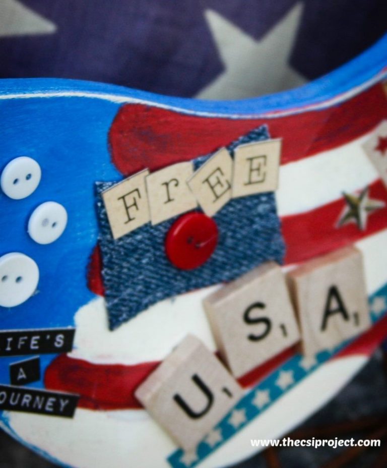 Mixed Media Patriotic Art