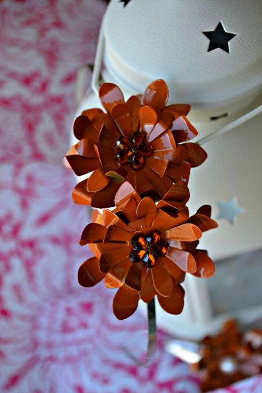 Metal Flower Hair Clip{Crissy's Crafts}