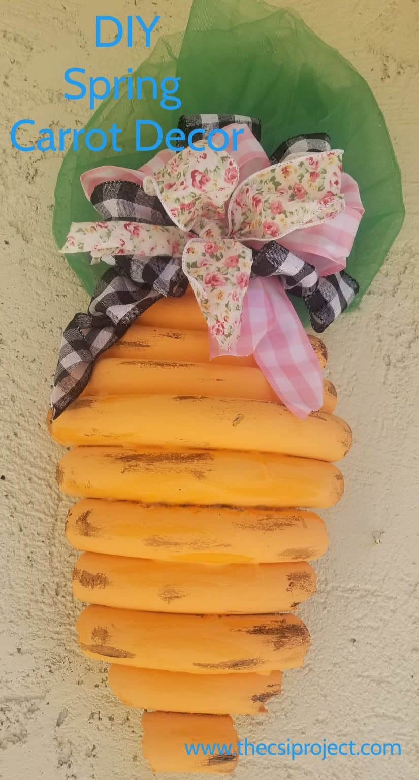 DIY Spring Carrot Decor